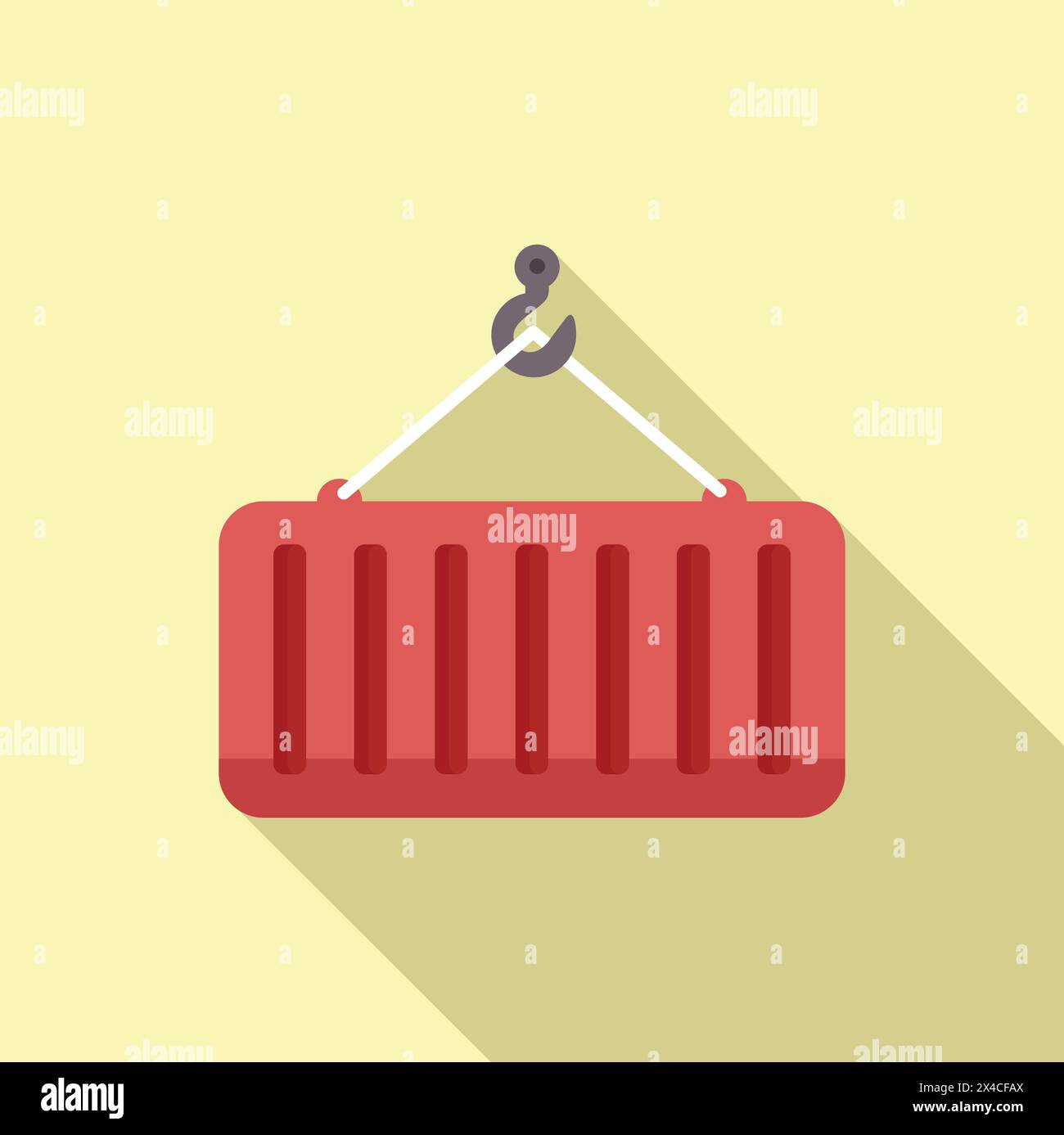 Cargo parcels container icon flat vector. Package delivery. Service ...