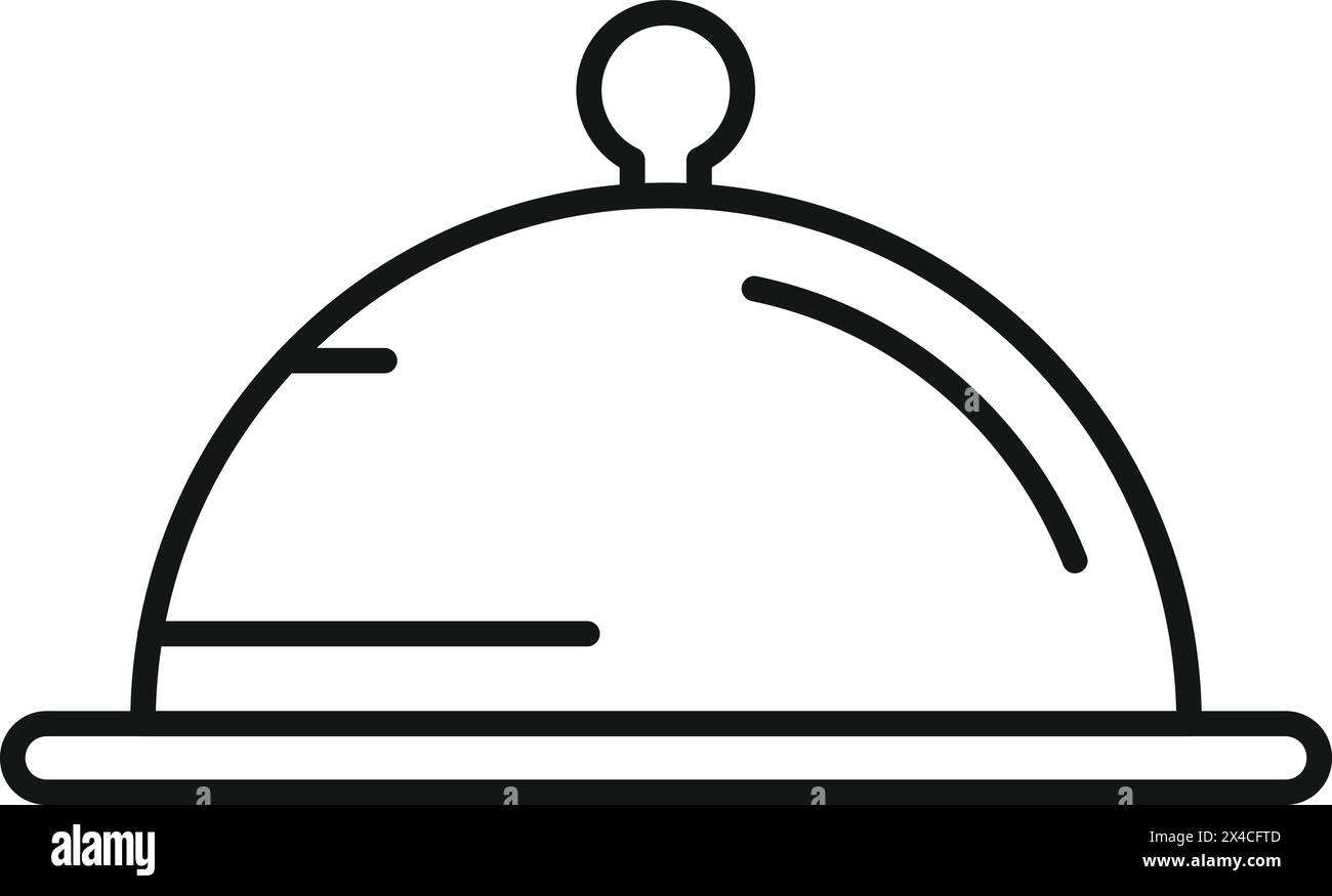 Order food tray icon outline vector. Dinner menu online. Gourmet cook ...