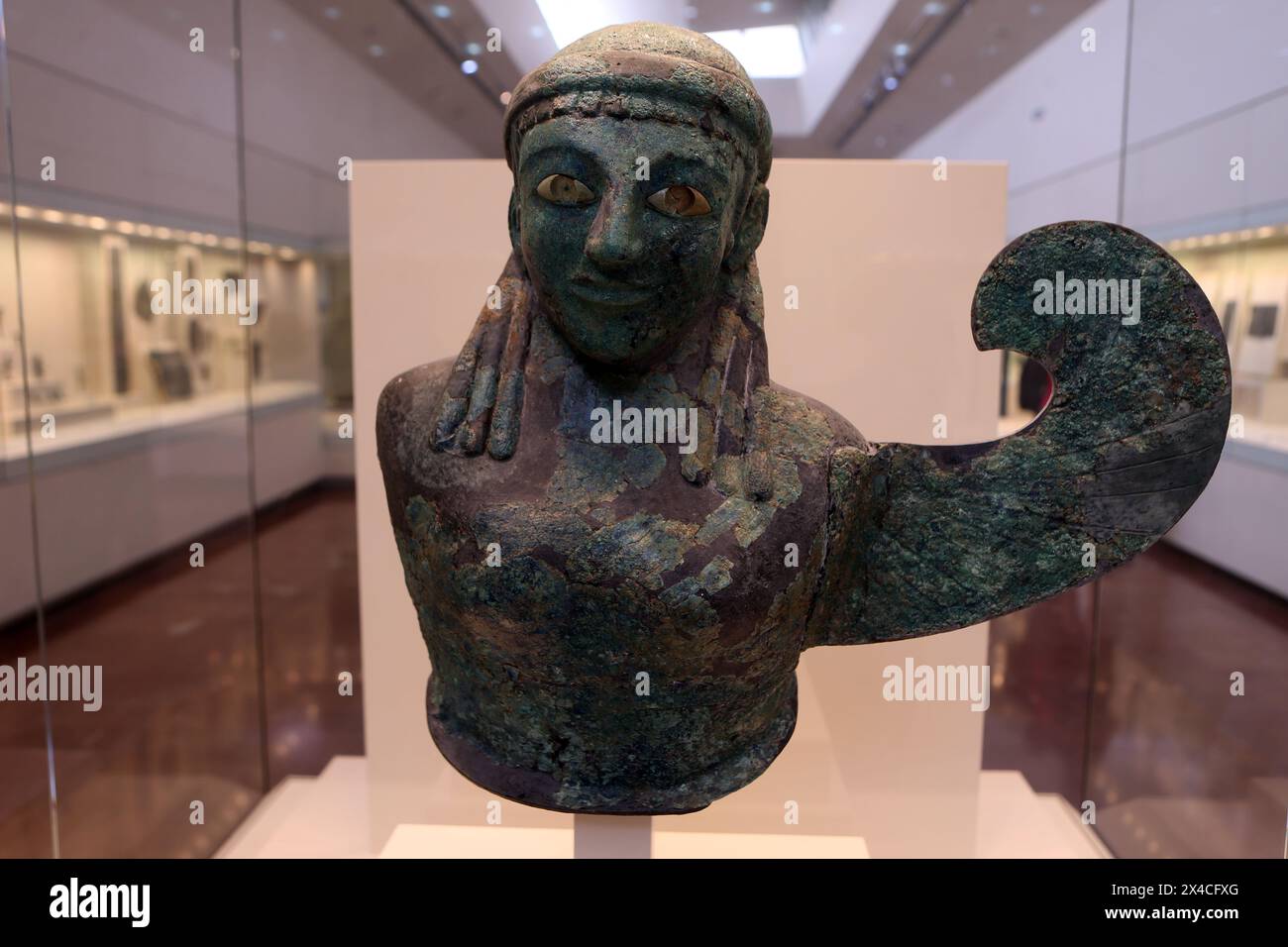 Bronze Female Winged Figure 590-580 B.C Stock Photo - Alamy