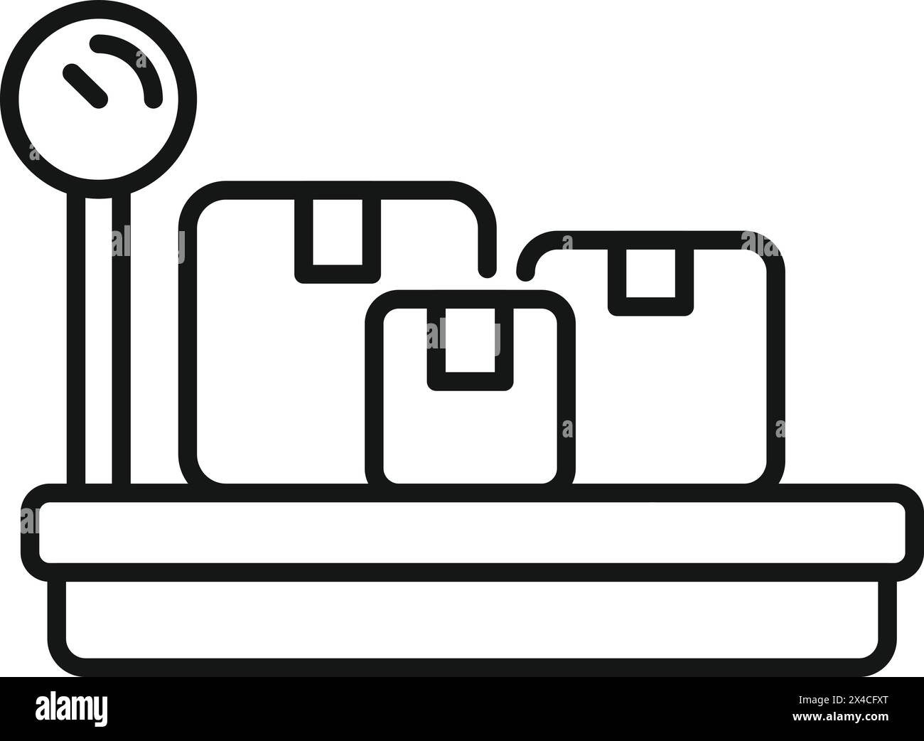 Weighing machine industrial Stock Vector Images - Alamy