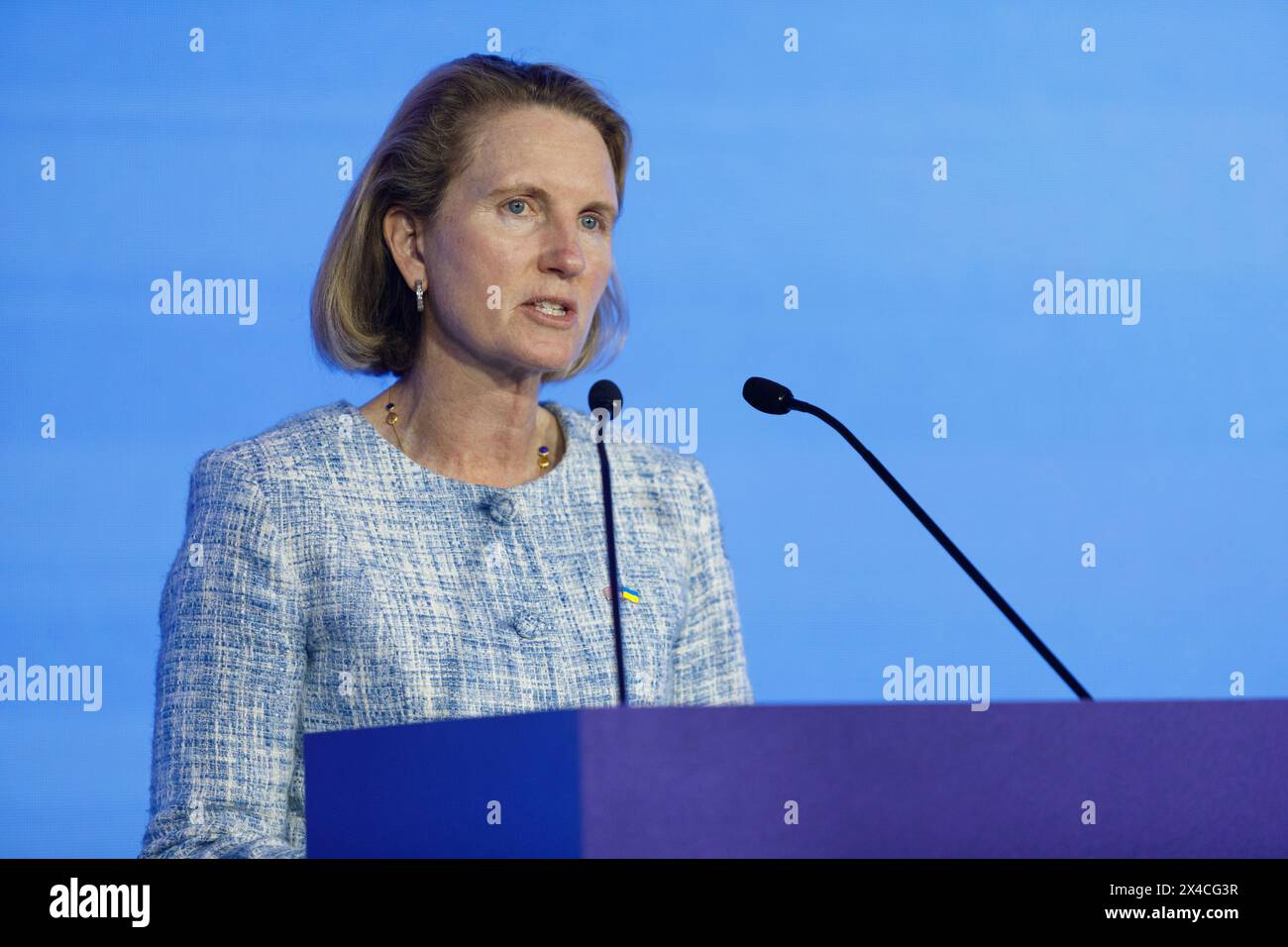 KYIV, UKRAINE - MAY 1, 2024 - USAID Deputy Administrator for Policy and ...