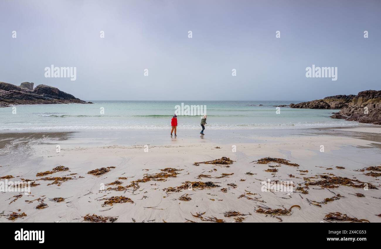 Bay of Clachtoll and Clachtoll beach, Scotland, UK Stock Photo - Alamy