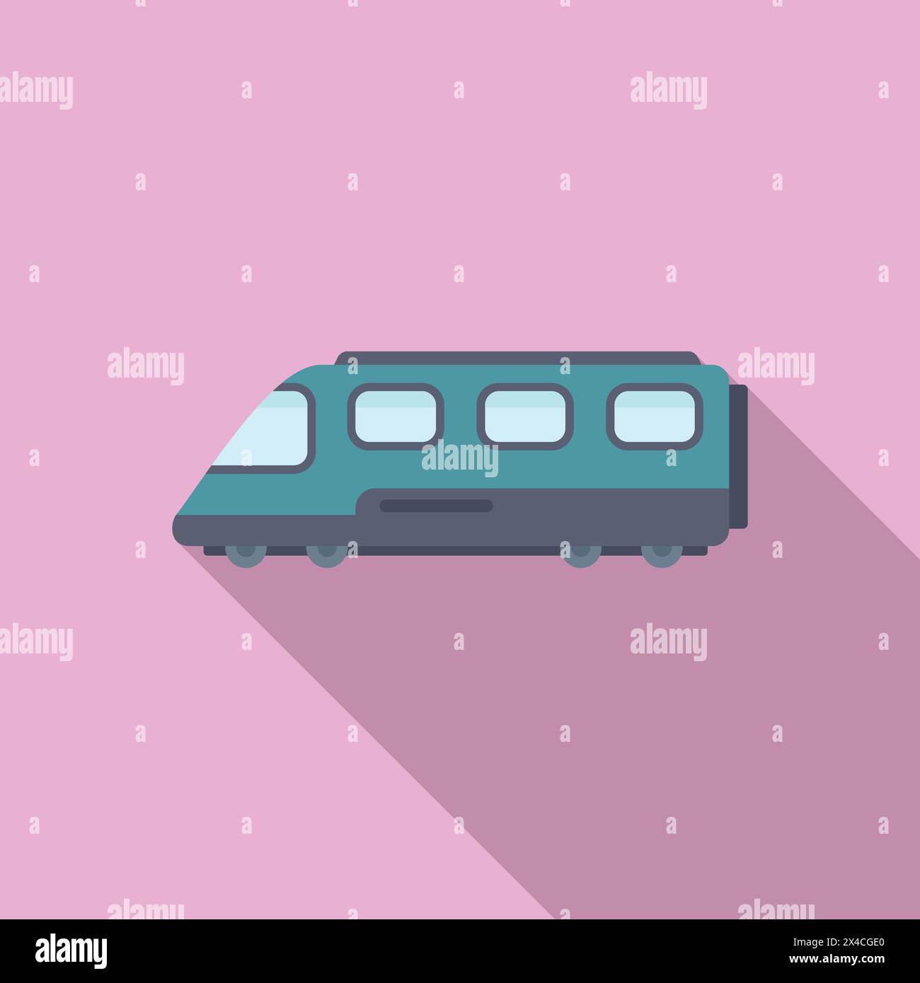 High speed train icon flat vector. Public rail transport. Transit speed ...