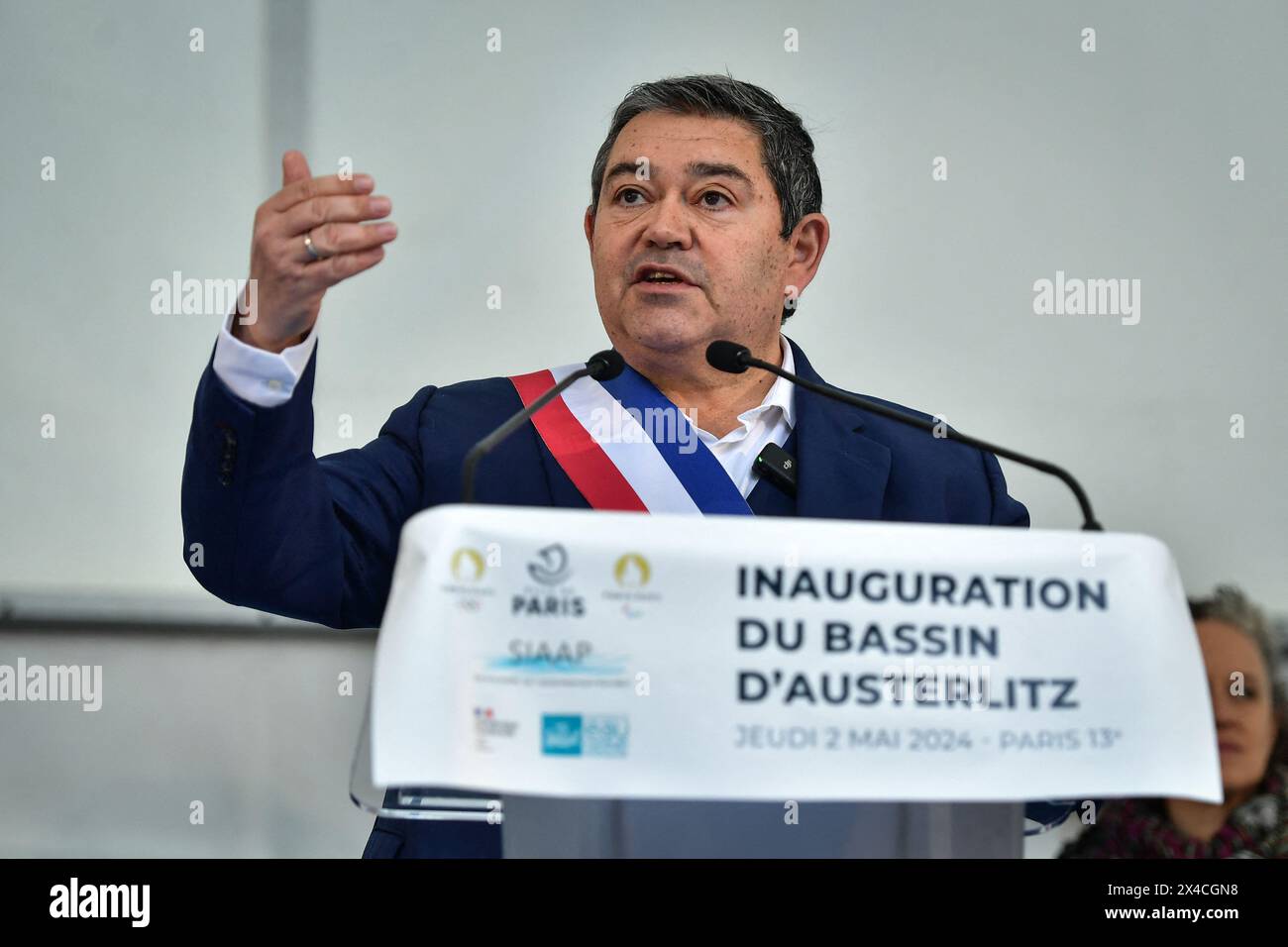 Paris, France. 02nd May, 2024. Mayor of the 13th arrondissement of ...