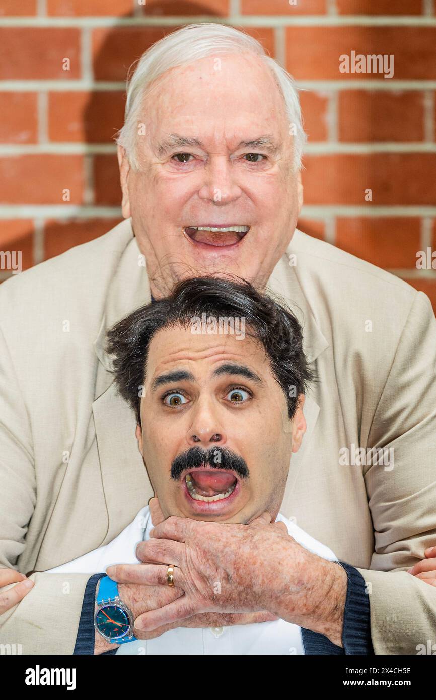 London, UK. 2nd May, 2024. John Cleese with Manuel played by Hemi ...