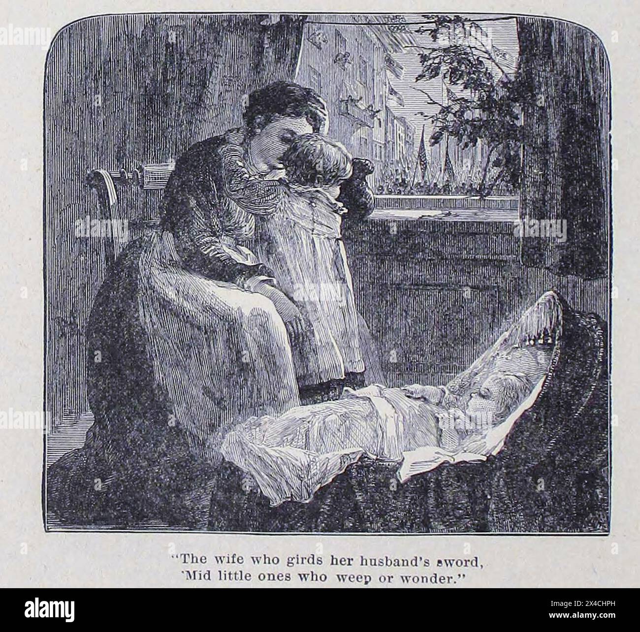 The wife who girds her husband’s sword, ‘Mid little ones who weep or ...