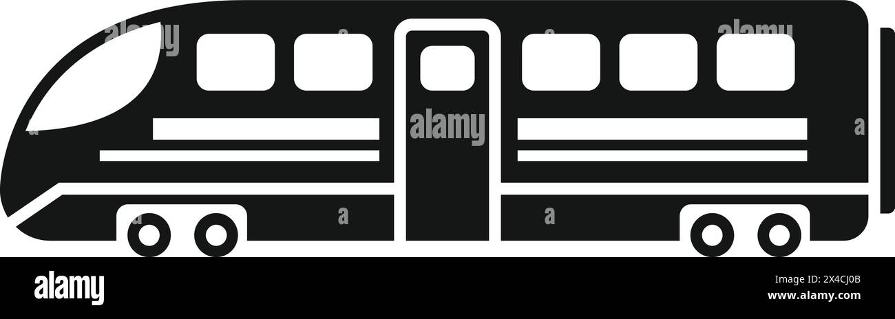 High speed train icon simple vector. Public rail transport. Transit ...