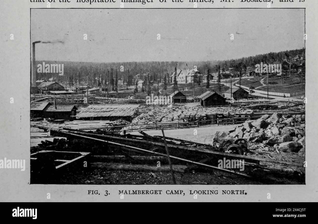 MALMBERGET CAMP from the Article MINING THE IRON ORES OF ARCTIC EUROPE ...