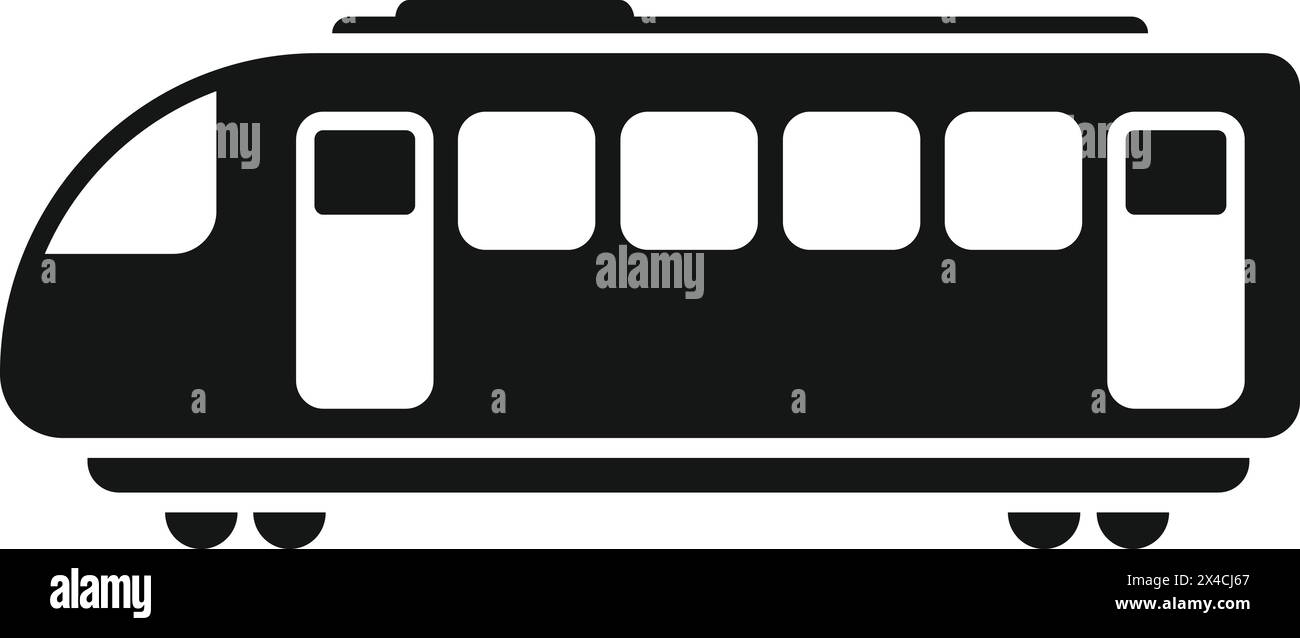 View modern tram icon simple vector. High speed move. Transit electric ...