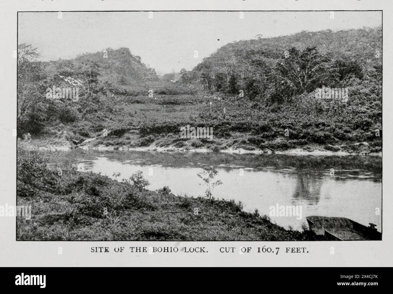 SITE OF THE BOHIO LOCK. CUT OF 160.7 FEET. from the Article THE ...