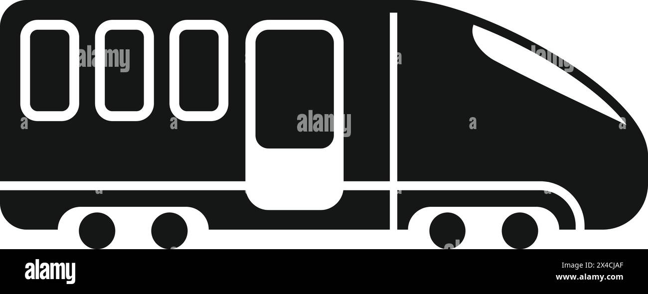 Express locomotive icon simple vector. Electric rapid transport ...