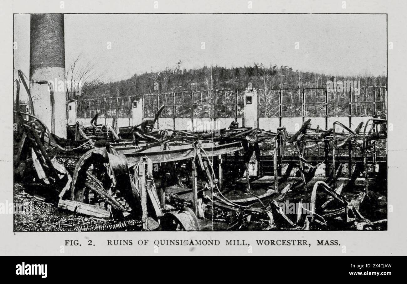 ruin of the Quinsigamond mill, Worcester, Mass., caused by fire on ...