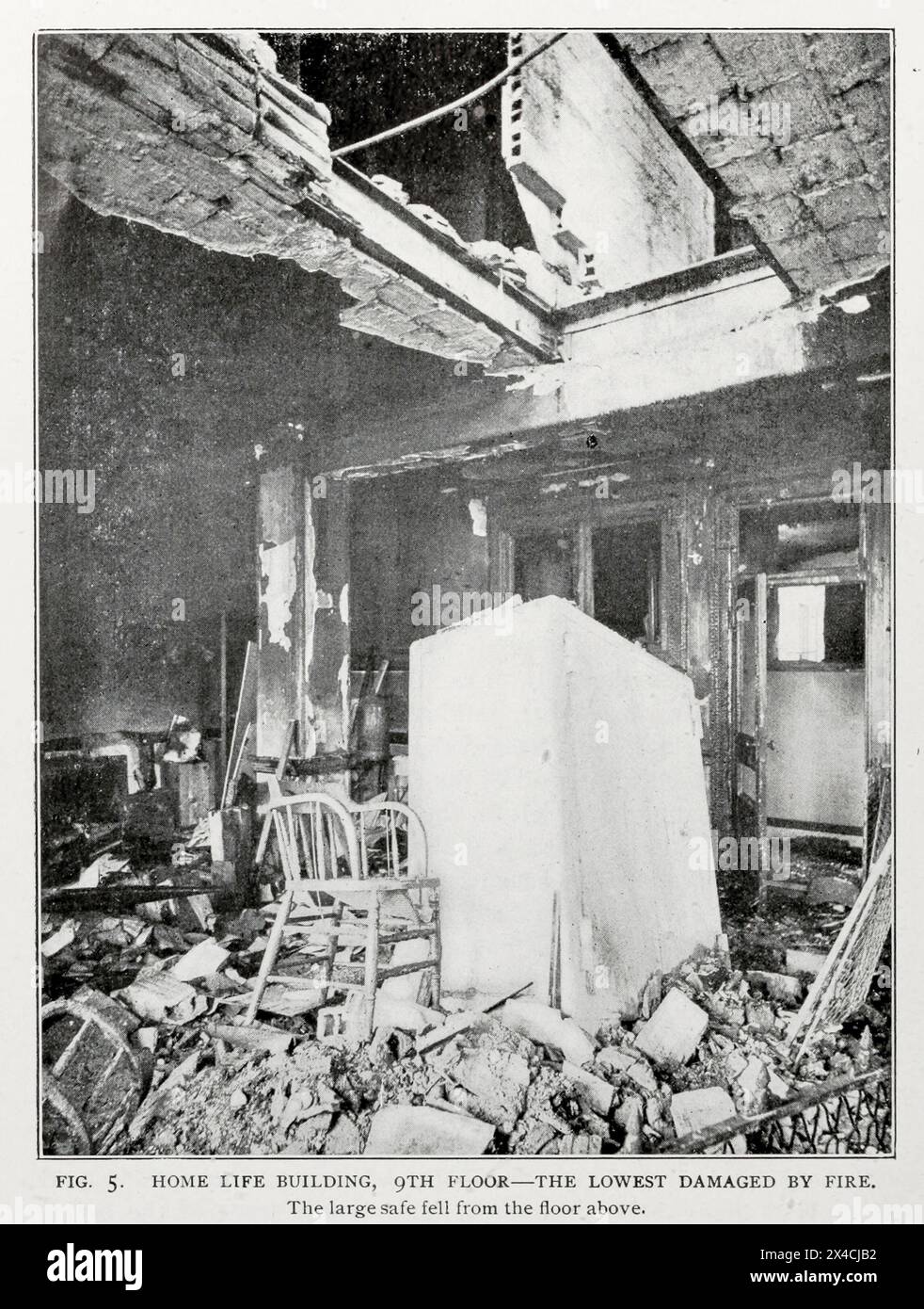 HOME LIFE BUILDING, 9TH FLOOR — THE LOWEST DAMAGED BY FIRE. The large ...