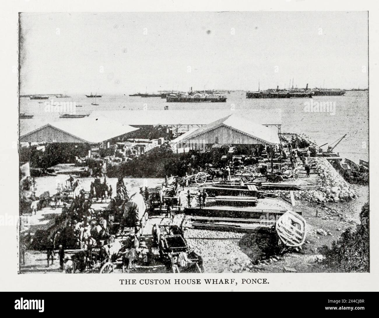 The Custom House wharf at Ponce, Porto Rico. from the Article THE ...