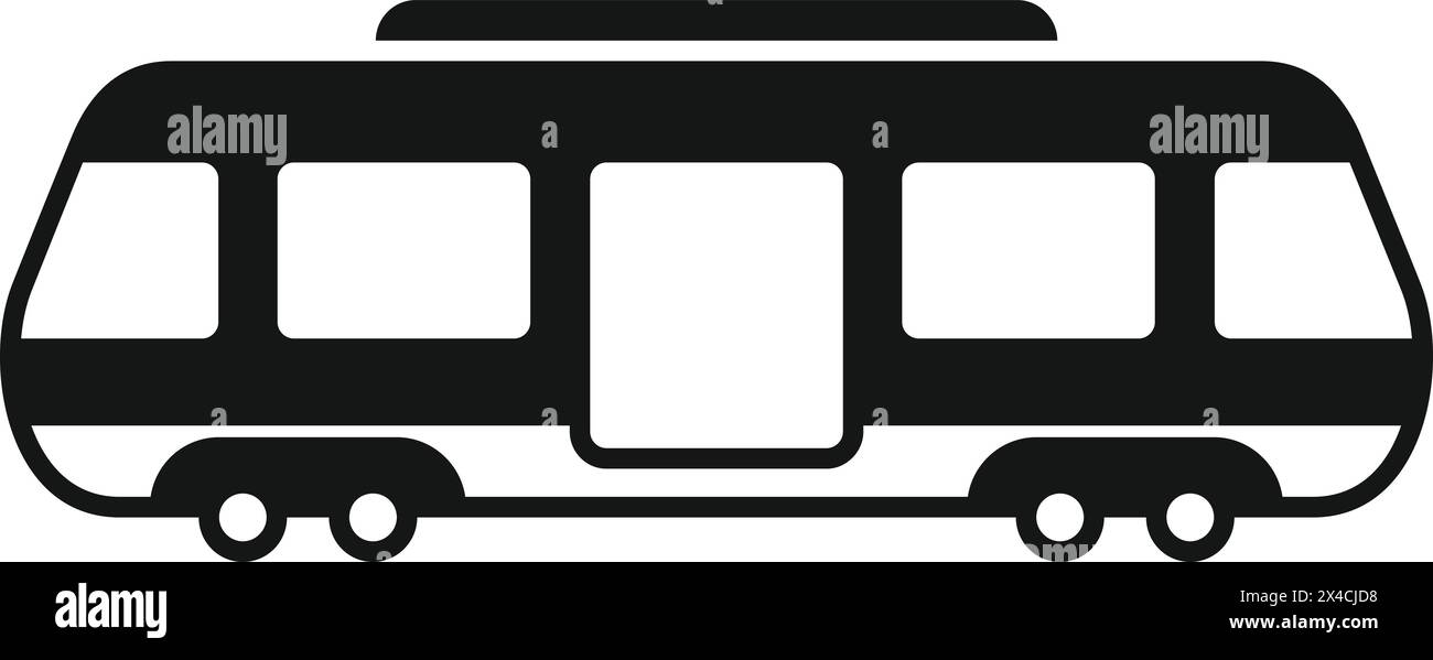 Express train platform icon simple vector. Move business wagon. High ...