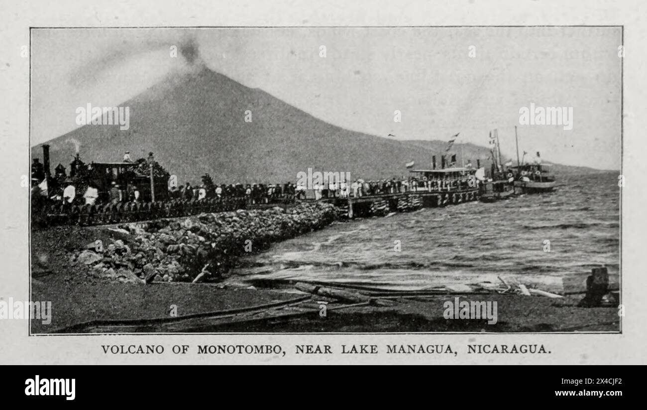 VOLCANO OF MONOTOMBO, NEAR LAKE MANAGUA, NICARAGUA, from the Article ...