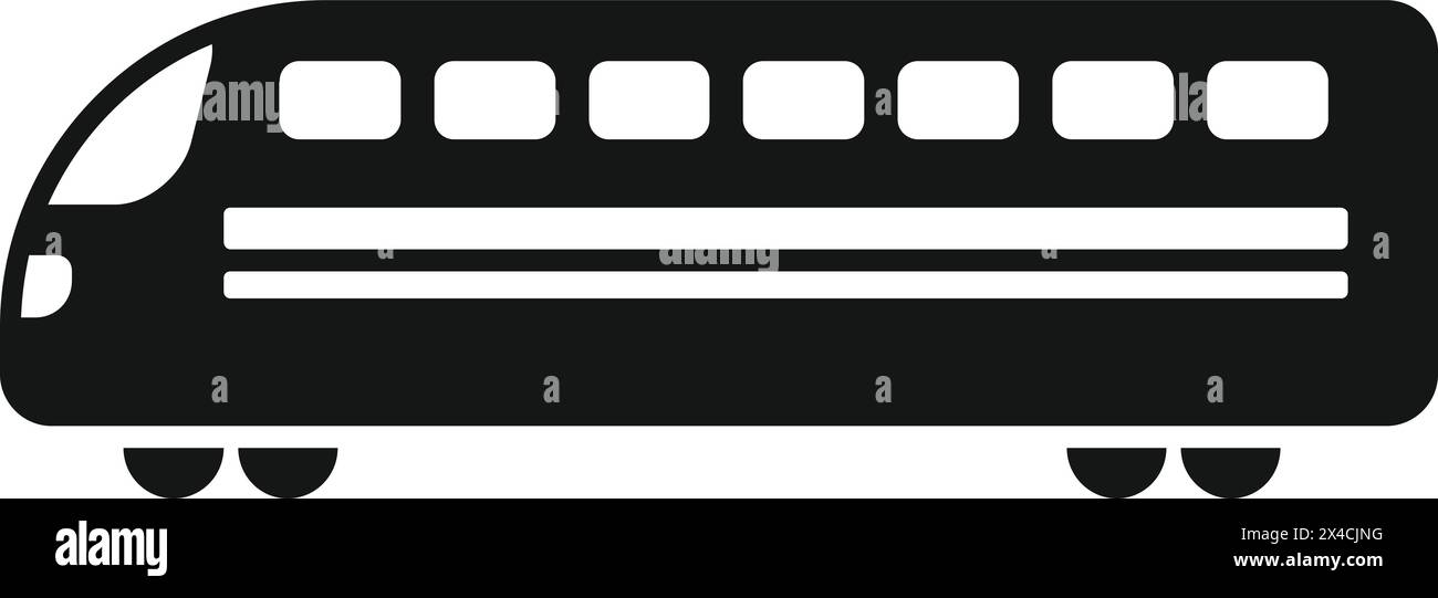 Commuter electric train icon simple vector. High speed transport. Rapid ...