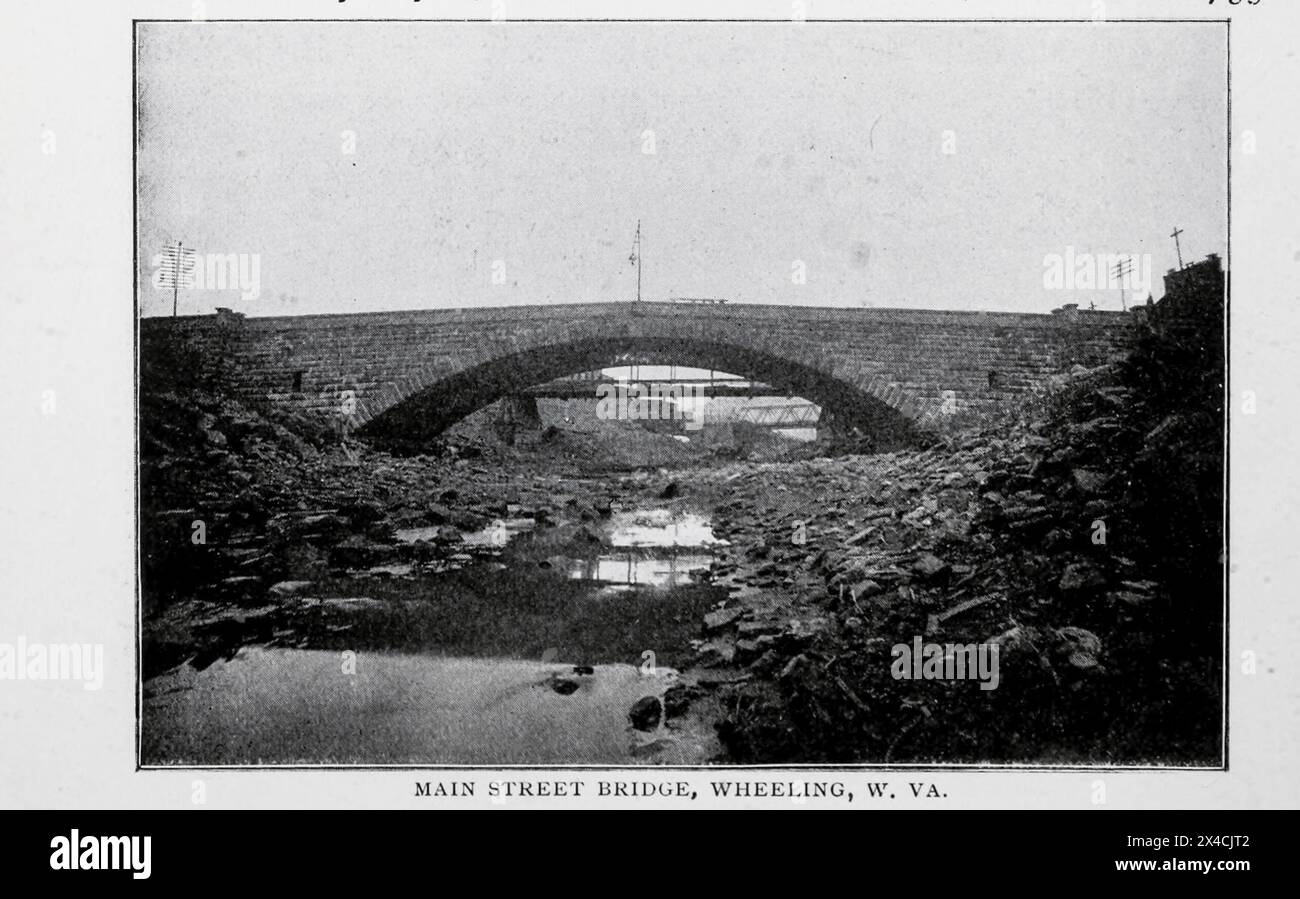 MAIN STREET BRIDGE, WHEELING, VV. VA. from the Article THE MERITS AND ...