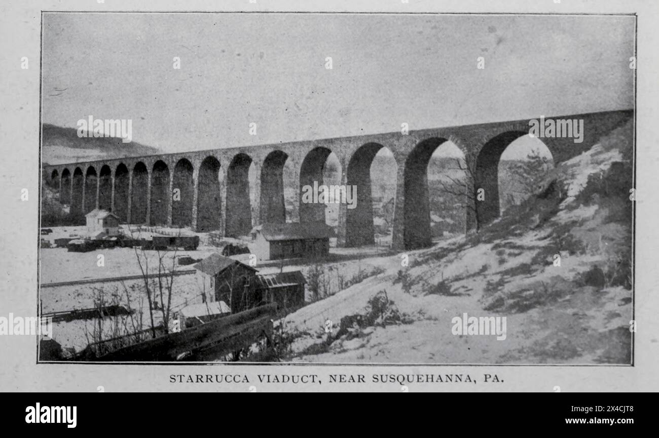 STARRUCCA VIADUCT, NEAR SUSQUEHANNA, PA. from the Article THE MERITS ...