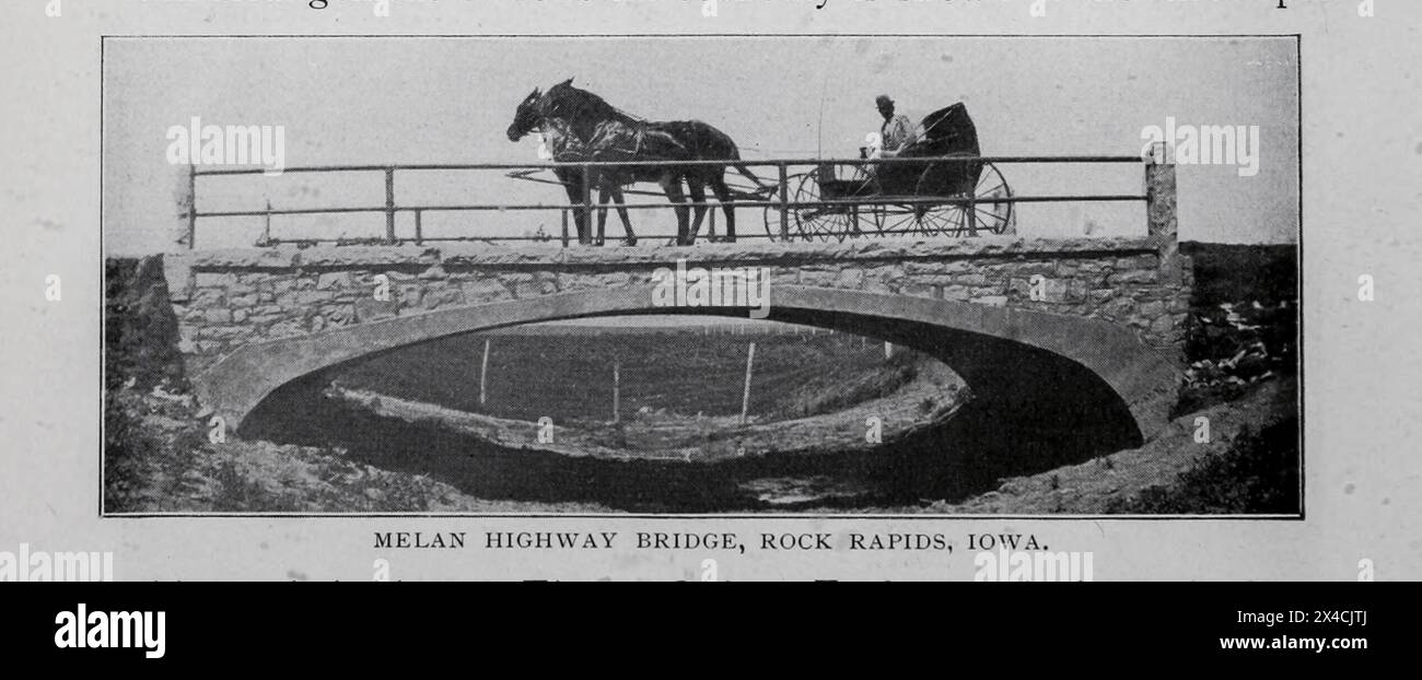 MELAN HIGHWAY BRIDGE, ROCK RAPIDS, IOWA. from the Article THE MERITS ...