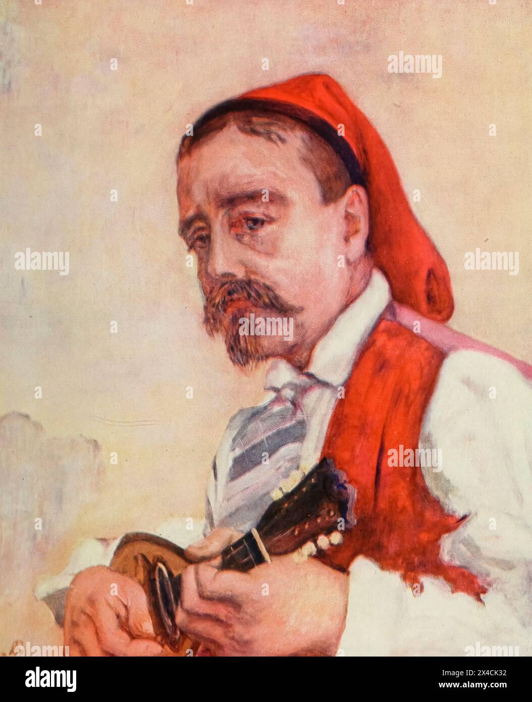 A Singer in the Tarantella from the book ' Naples ' PAINTED BY ...