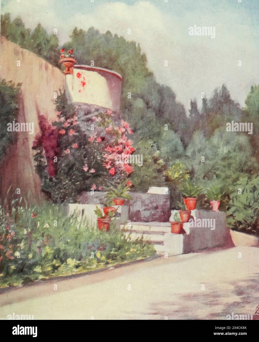 A Terrace in the Villa Rosebery The villa was formerly known as the ...