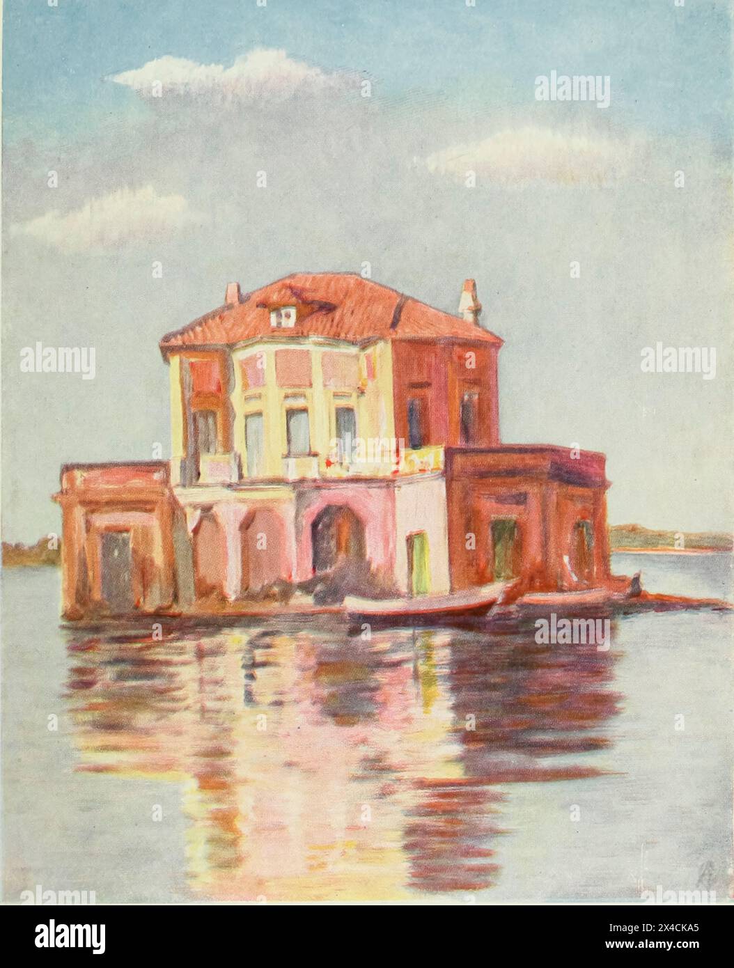 Old Pavilion of the Lago di Fusaro from the book ' Naples ' PAINTED BY ...
