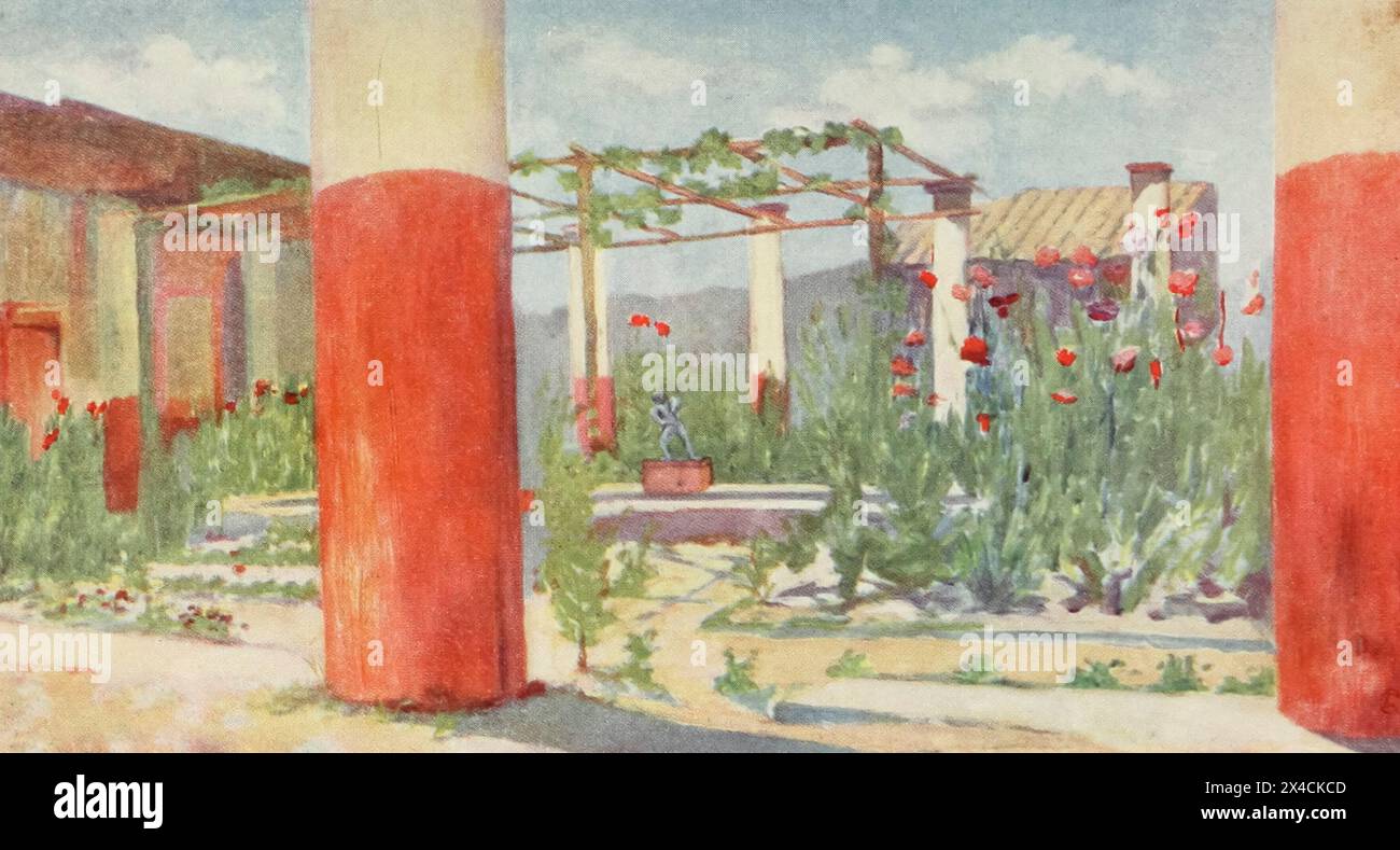House of the Drunken Faun, Pompeii from the book ' Naples ' PAINTED BY ...