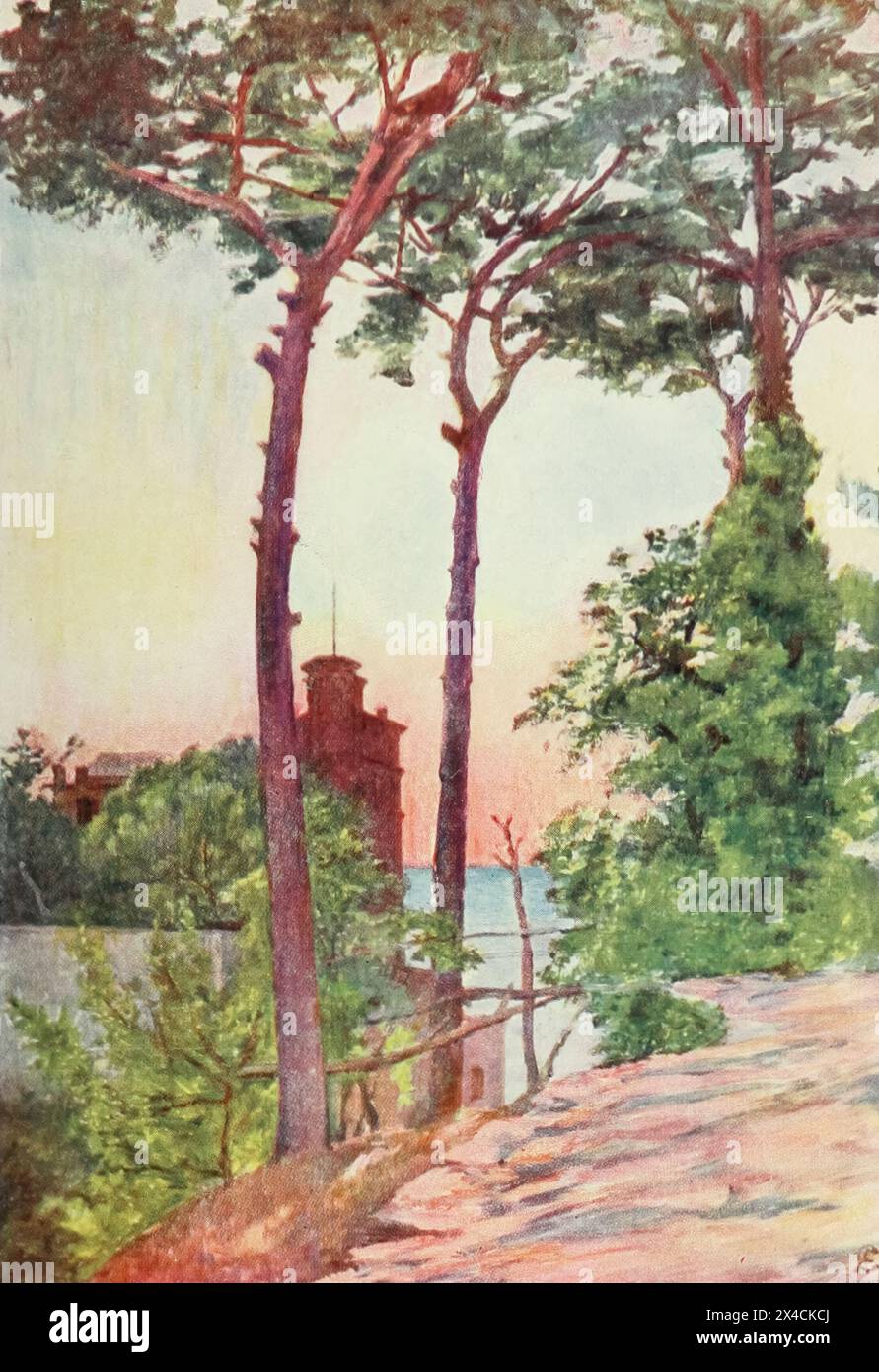 THE VILLA CRAWFORD As seen from the grounds of II Pizzo from the book ...