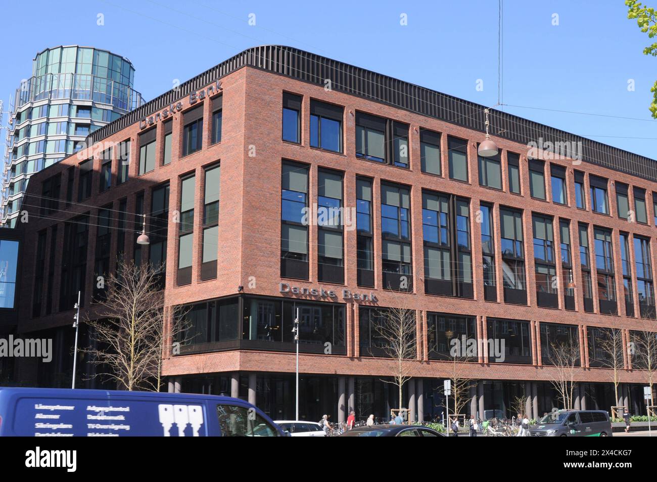 Copenhagen, Denmark/02 May 2024/. Danske bank ebuilding in danish ...