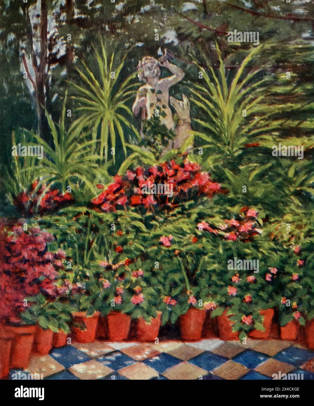 In the Grounds of Marion Crawford's Villa, from the book ' Naples ...