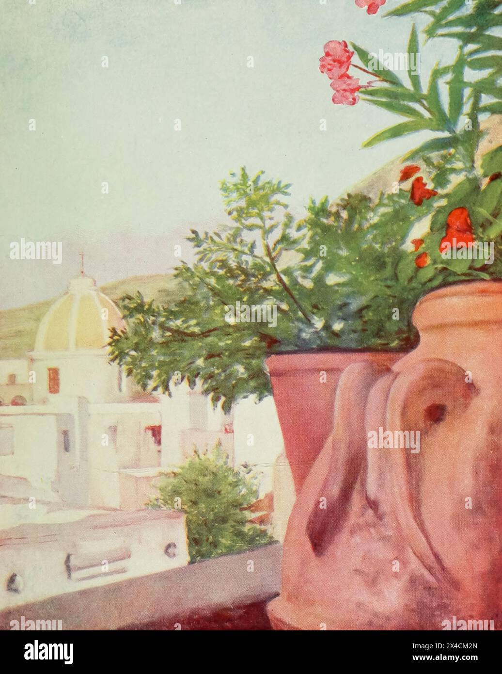 View of Forio, Island of Ischia Taken from the Torrione, home of the ...