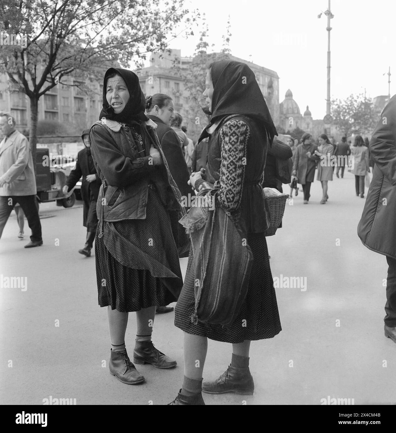 Socialist Republic of Romania in the 1970s. Women from the country ...