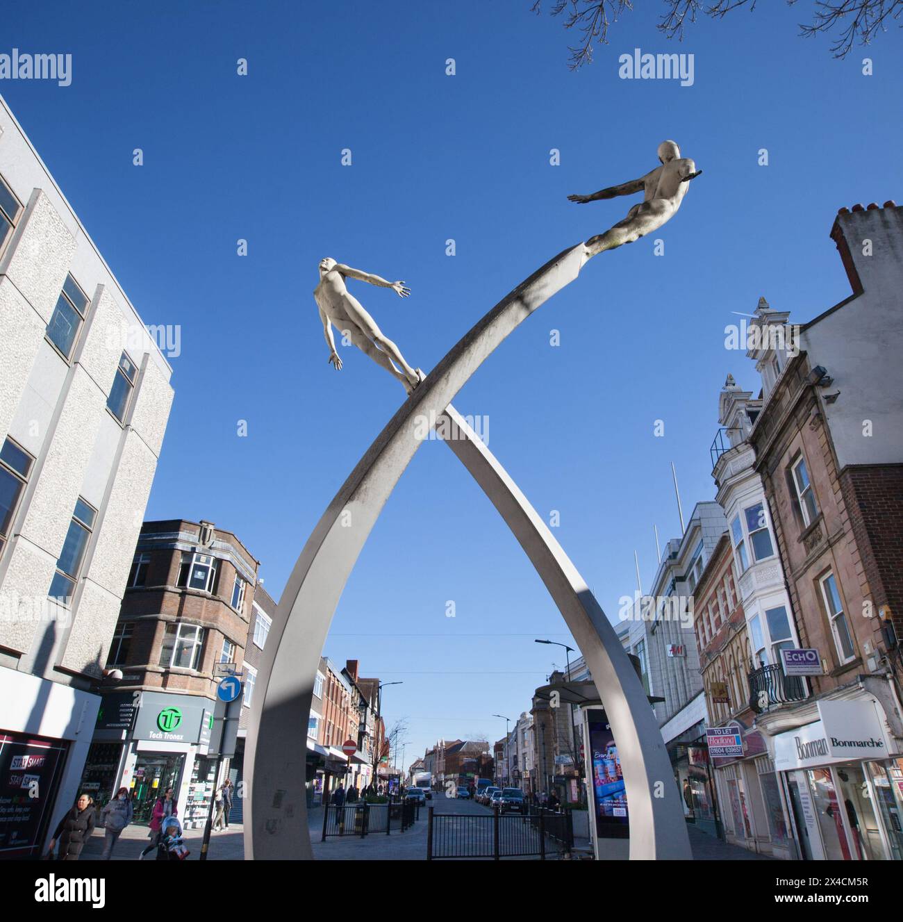 A statue to commemorate the discovery of DNA on Abington Street ...