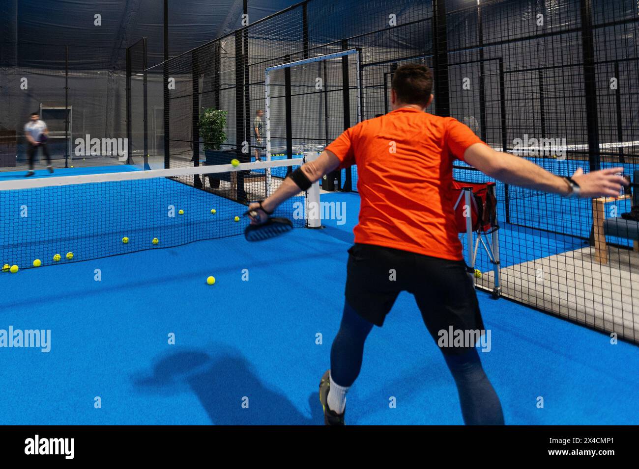 Paddle training of a young player Stock Photo - Alamy