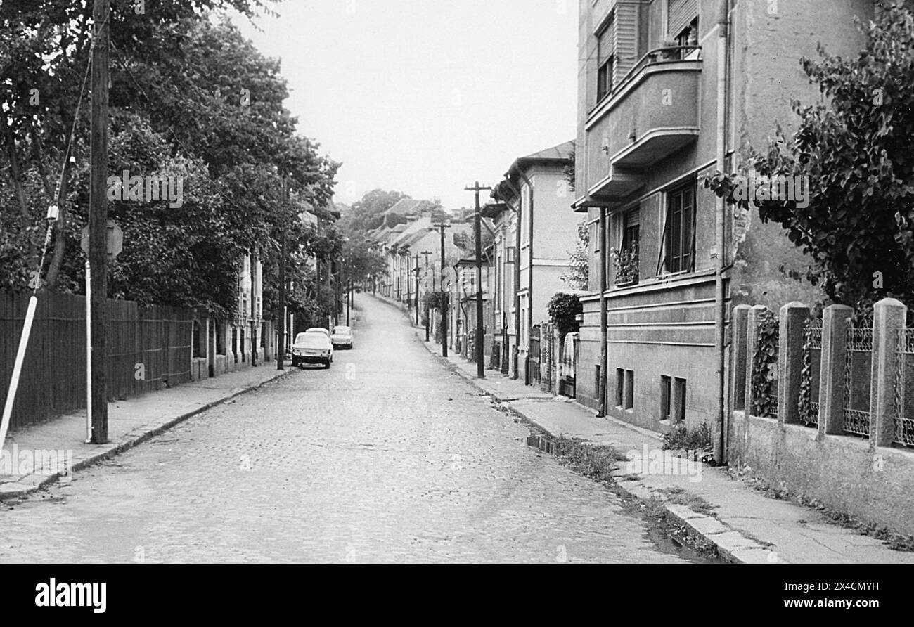 Socialist Republic of Romania in the 1970s. View of the Lazureanu ...