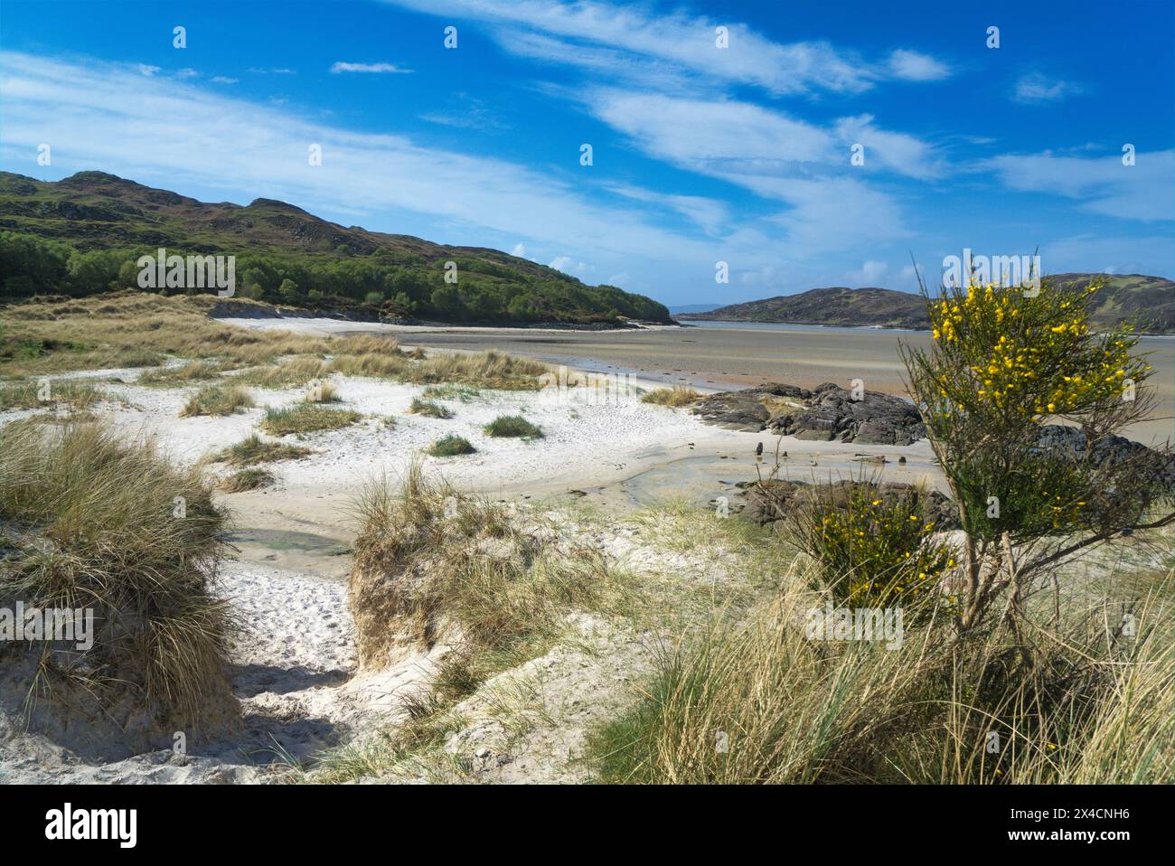 The famed silver sands of Morar. The 'sands' Near Mallaig on the 'Road ...