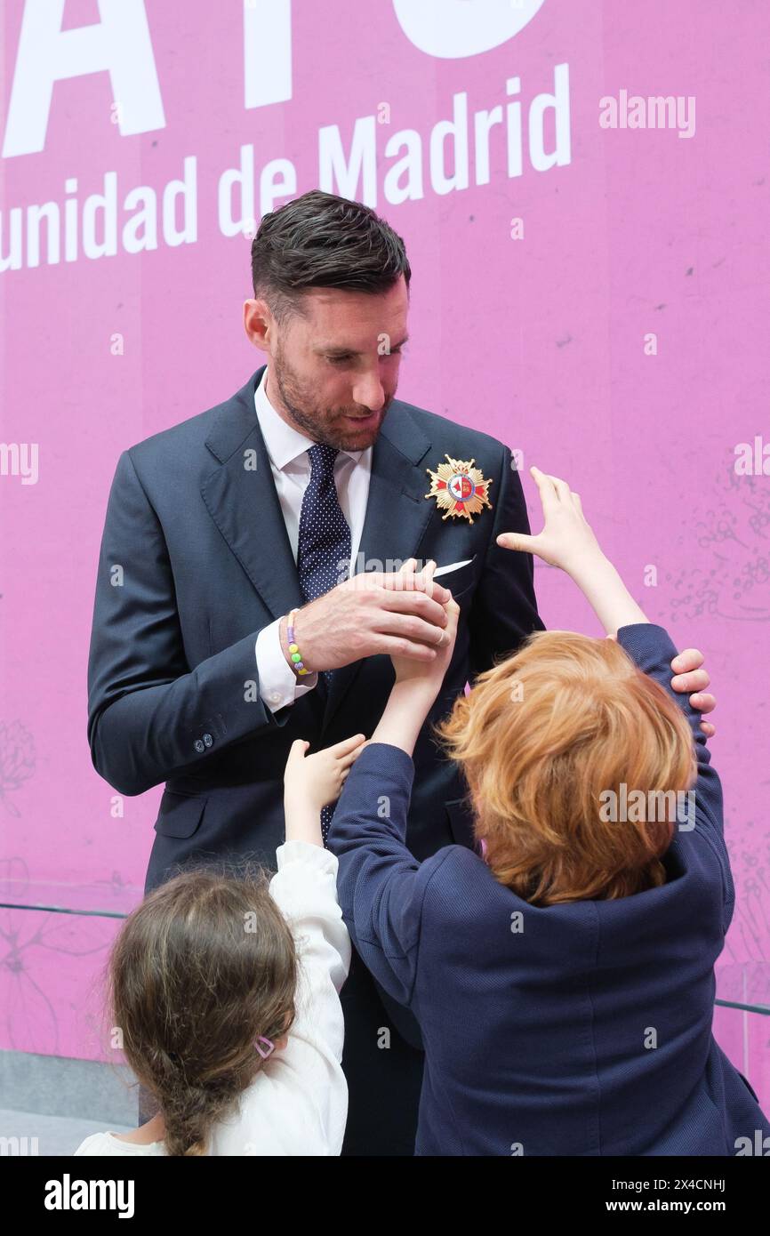 Rudy Fernandez, Helen Lindes during the presentation of the award of ...