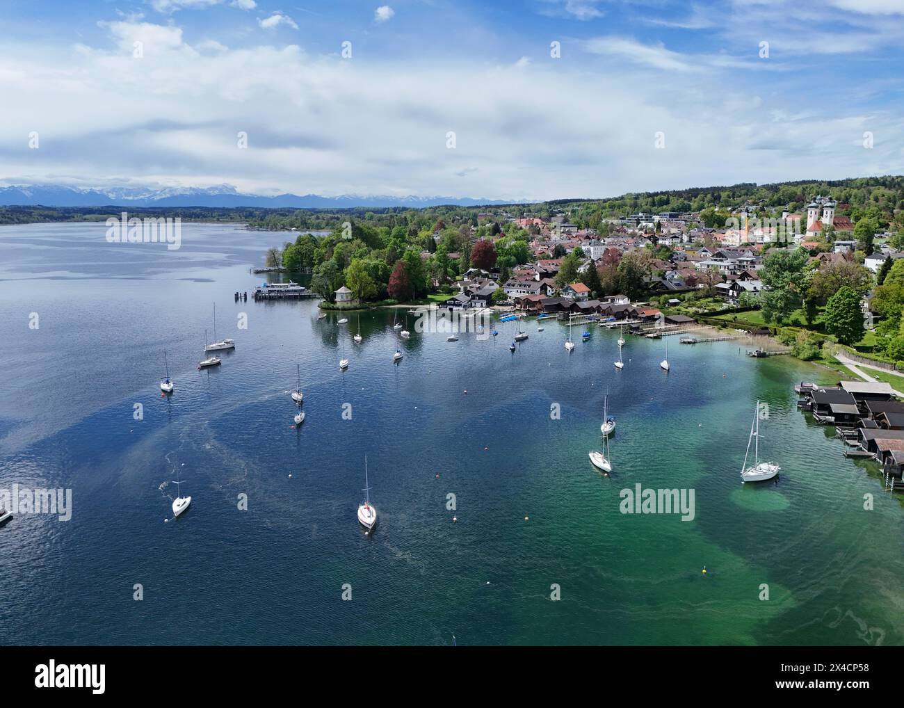 Tutzing, Bayern, Deutschland 02. Mai 2024: Ein Frühlingstag in Tutzing ...