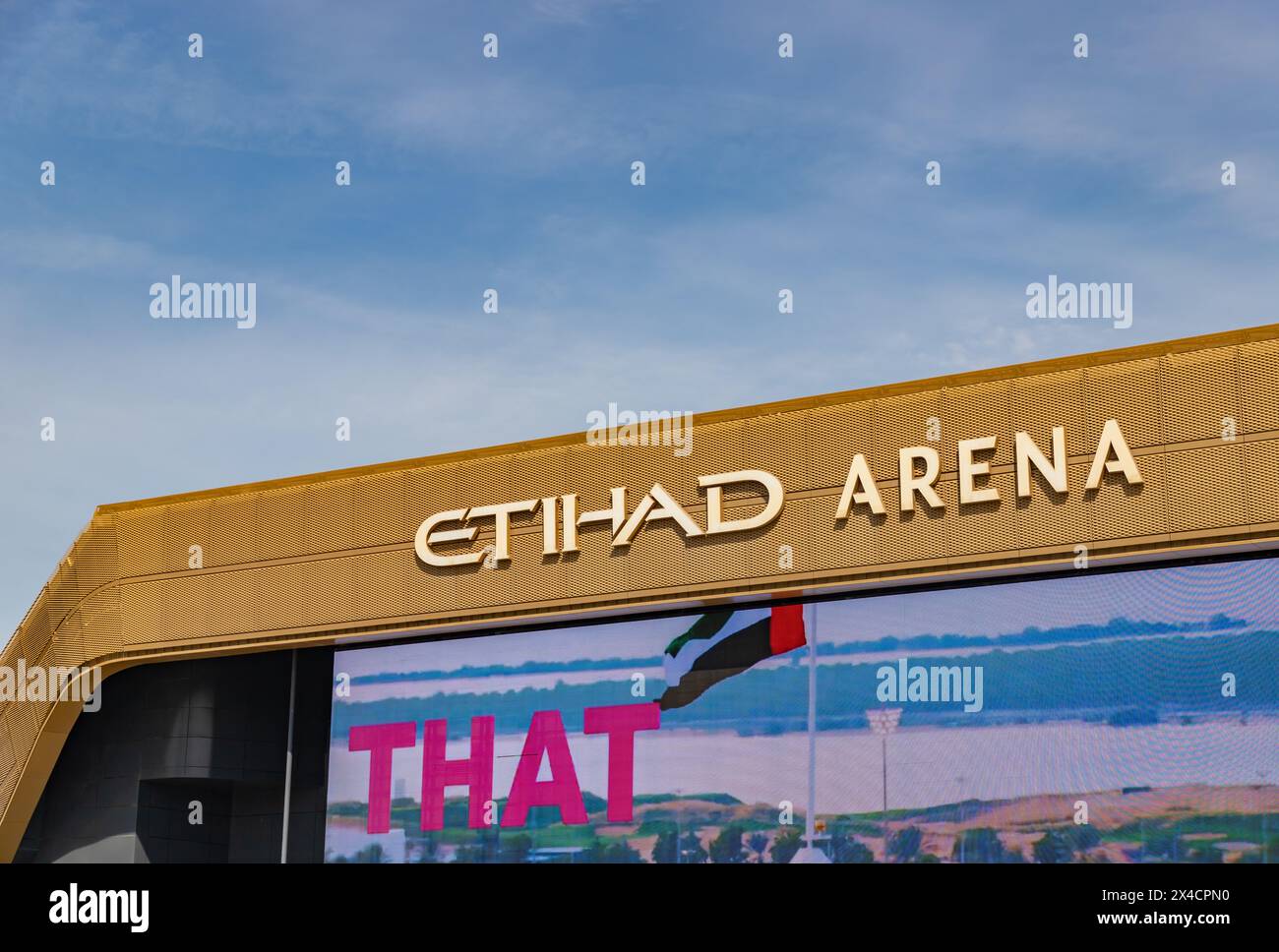 A picture of the Etihad Arena Stock Photo - Alamy