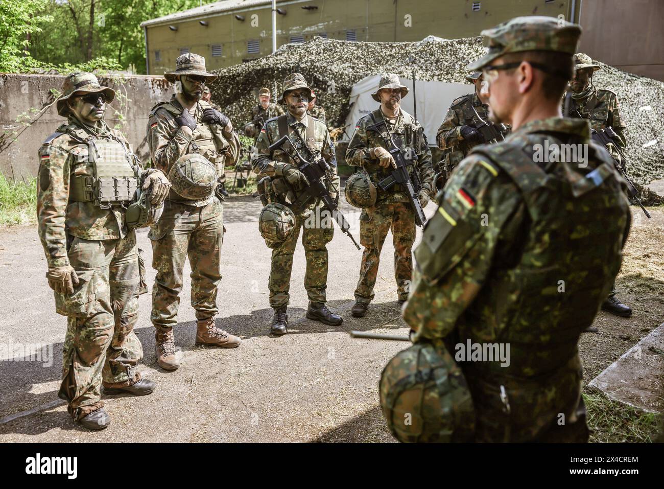 Troisdorf, Germany. 02nd May, 2024. A reconnaissance unit made up of ...