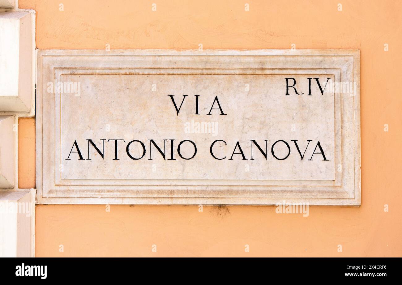 Antonio canova street hi-res stock photography and images - Alamy