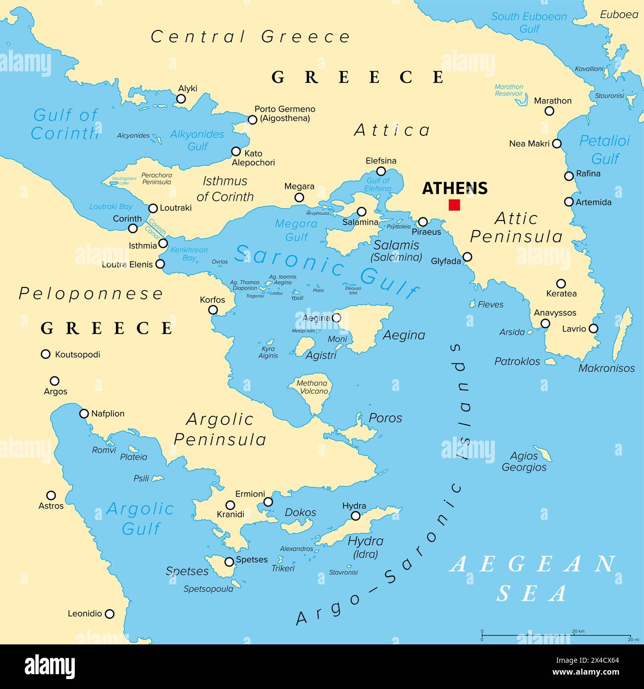Greek islands map hi-res stock photography and images - Alamy