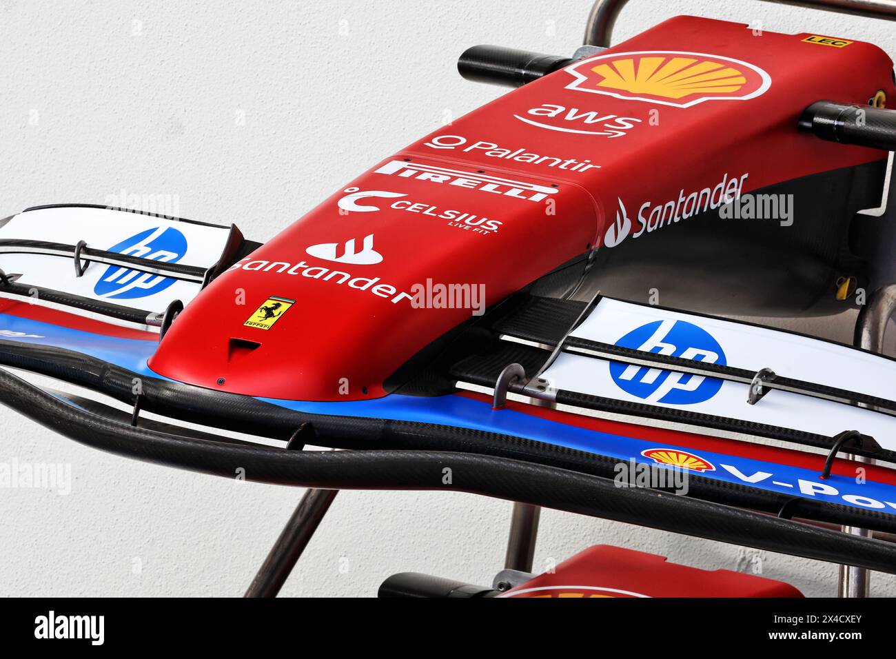 Miami, USA. 02nd May, 2024. Ferrari SF-24 nosecone - HP/blue livery ...