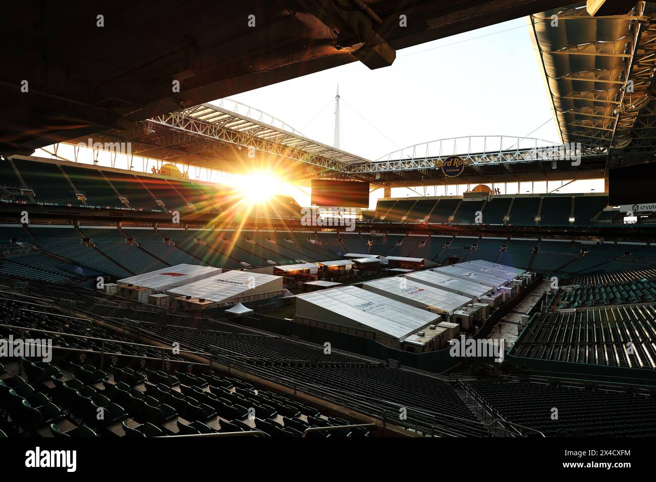 Miami, USA. 02nd May, 2024. Circuit atmosphere - Hard Rock Stadium ...