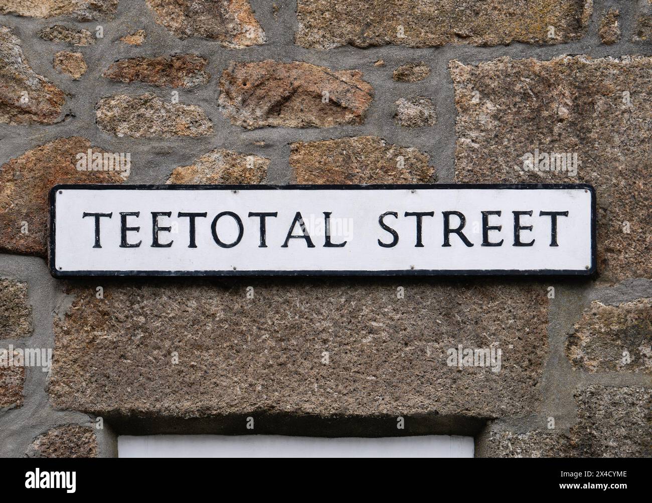 Teetotal street sign, St Ives, Cornwall Stock Photo - Alamy
