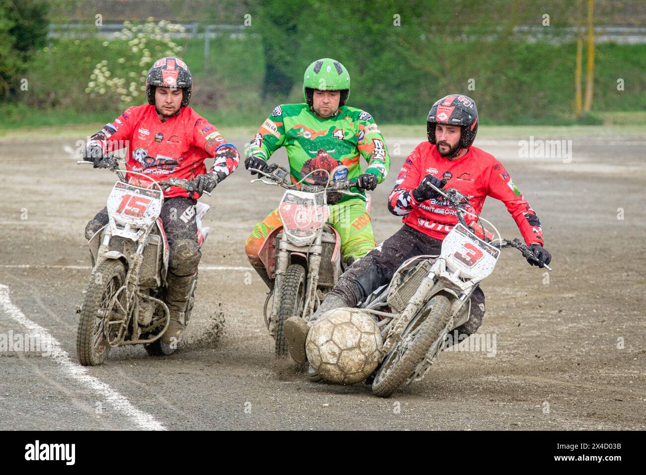 Action during the opening match of the Elite 1 championship between ...