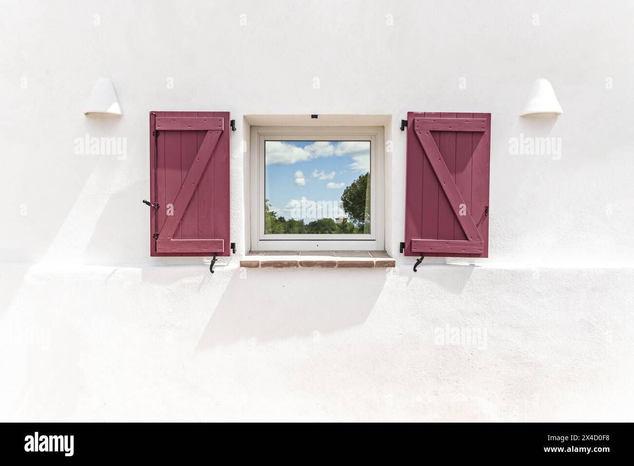The shutters are a kind of small blind door, attached to the window ...