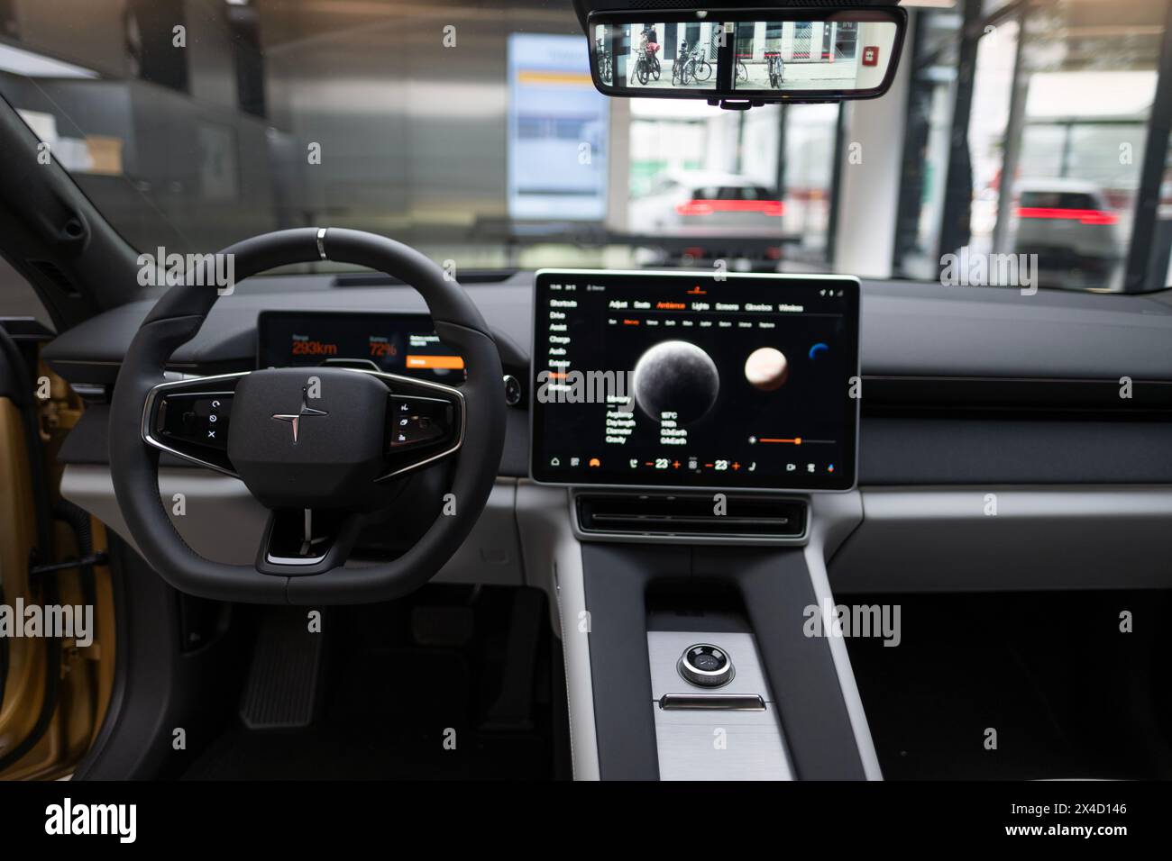 modern and stylish interior Polestar 4 upcoming all-electric SUV coupe ...