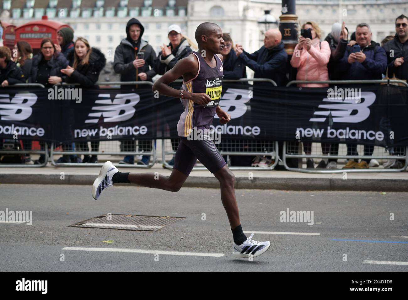 London Marathon 2024 April 21, 2024 Men’s Elite race Alexander Mutiso ...